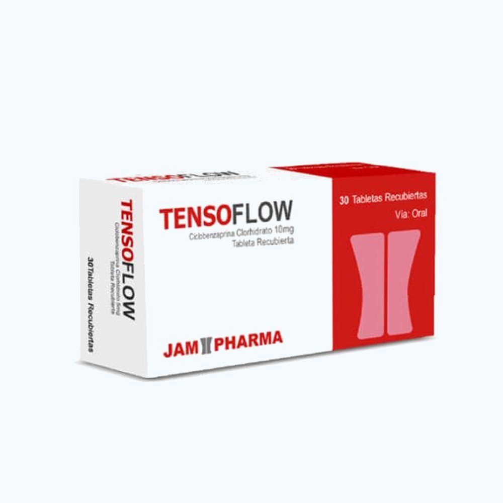CICLOBENZAPRINA 10MG TENSOFLOW X 30 TAB - VIDASANA FARMACIA