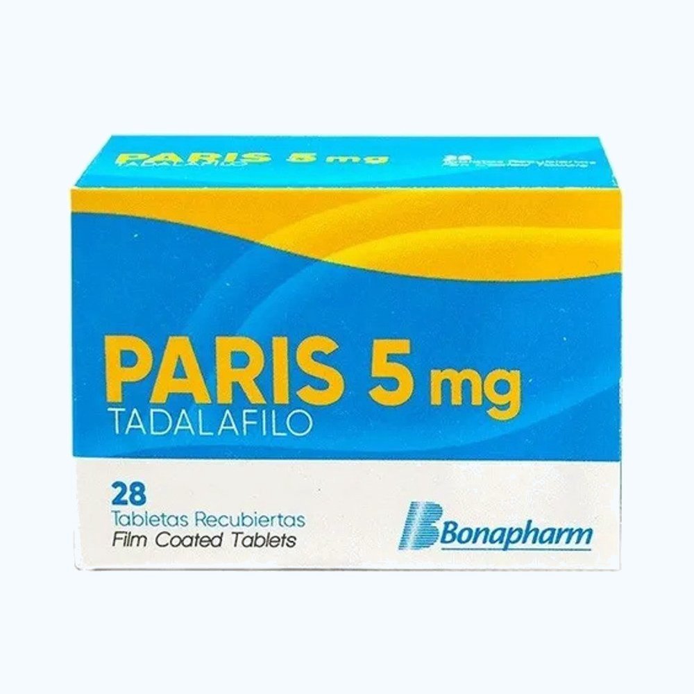 TADALAFILO 5/MG PARIS X 28 TABLETAS - VIDASANA FARMACIA